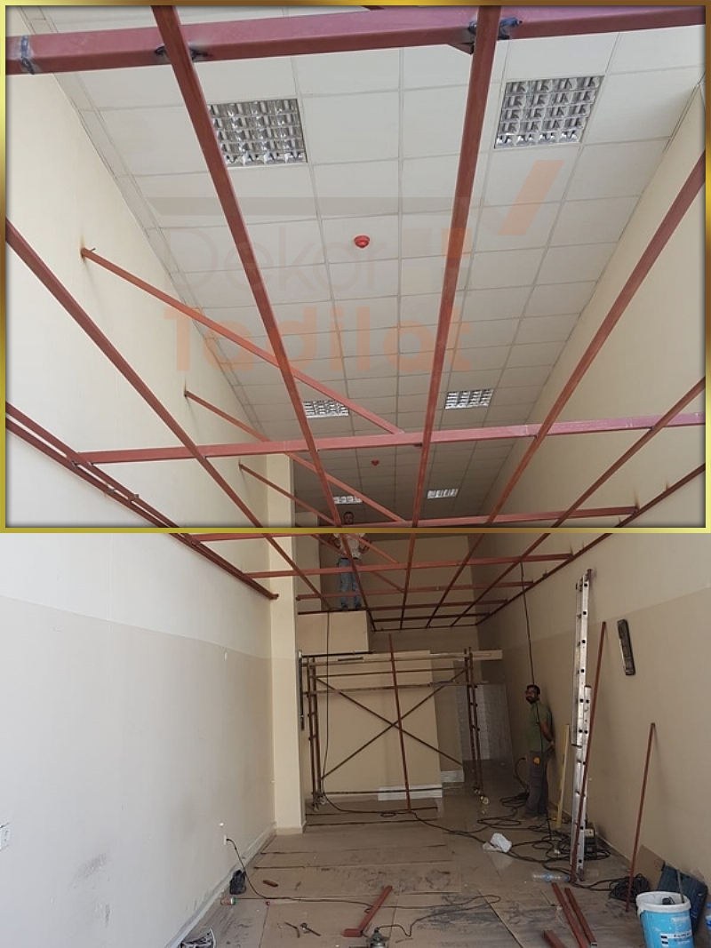 Asma Tavan Modelleri, Gergi Tavan Yapımı, Dekor TADİLAT